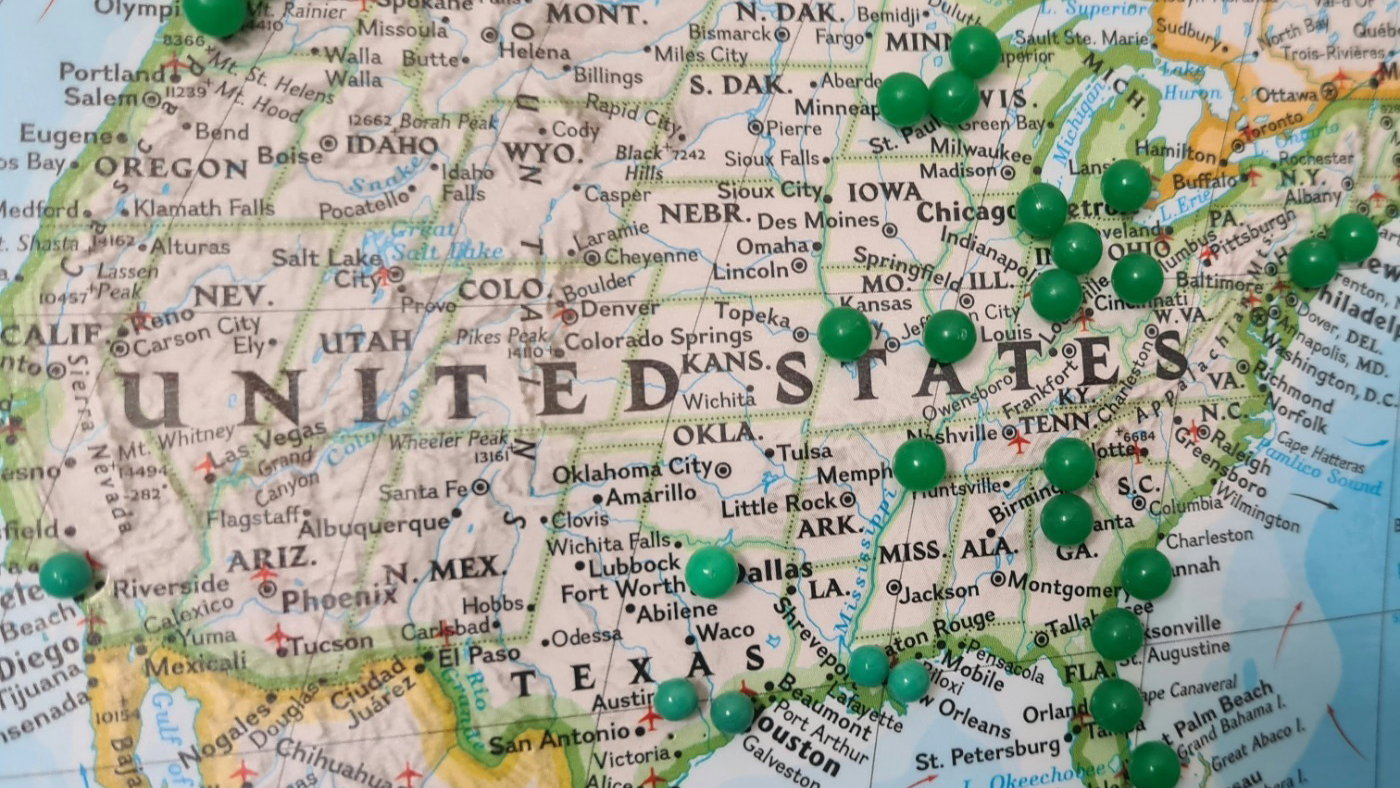 Mapa Dos Estados Unidos Com Cidades Printable Maps Online