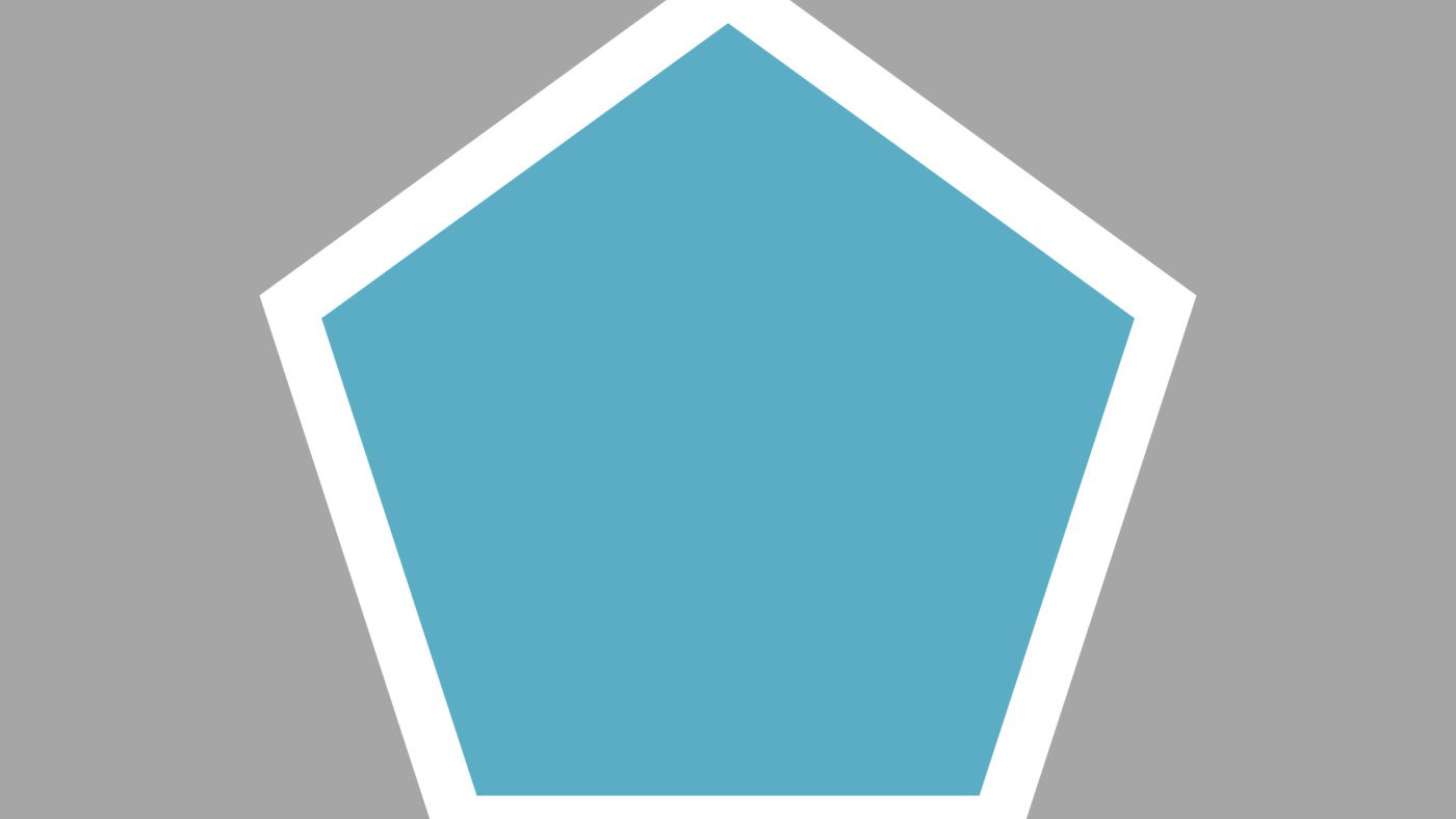 Exemplos Da Vida Real De Um Pentagono Três Pentágonos Regulares No