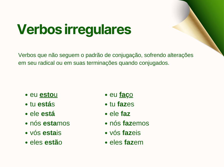 Verbos Irregulares: o que são, lista, exemplos, conjugação e exercícios ...